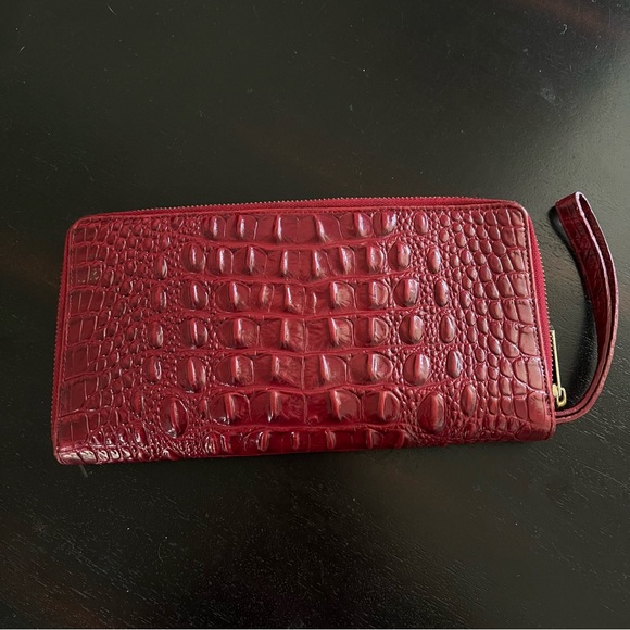 Brahmin | Bags | Brahmin Skyler Walletwrislet Carmine Red | Poshmark